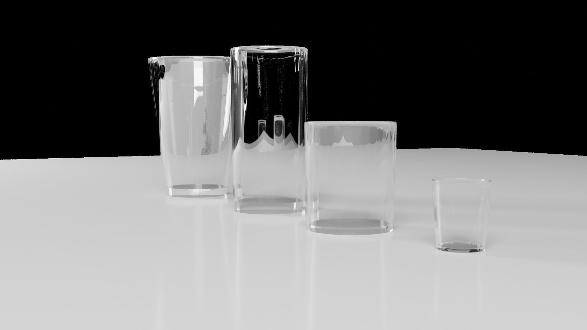 3D model Collection of Glass Assets VR / AR / low-poly | CGTrader
