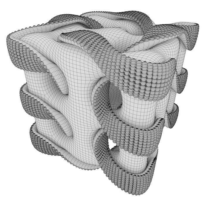 cube with ribbon 3D model | CGTrader