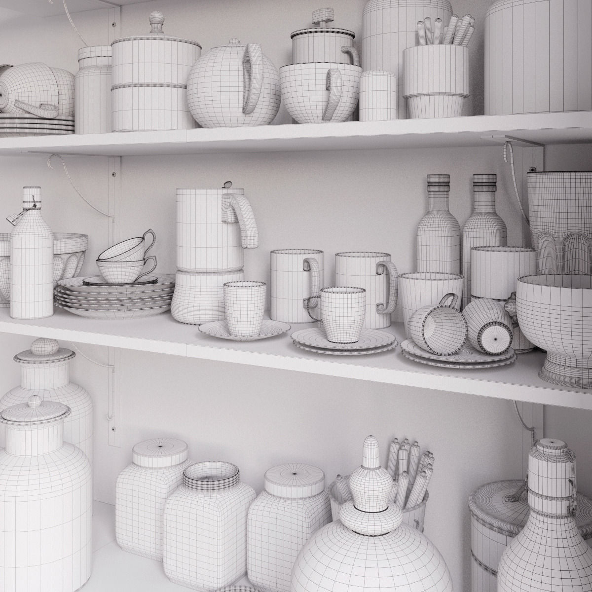 Kitchen Set 3D model | CGTrader