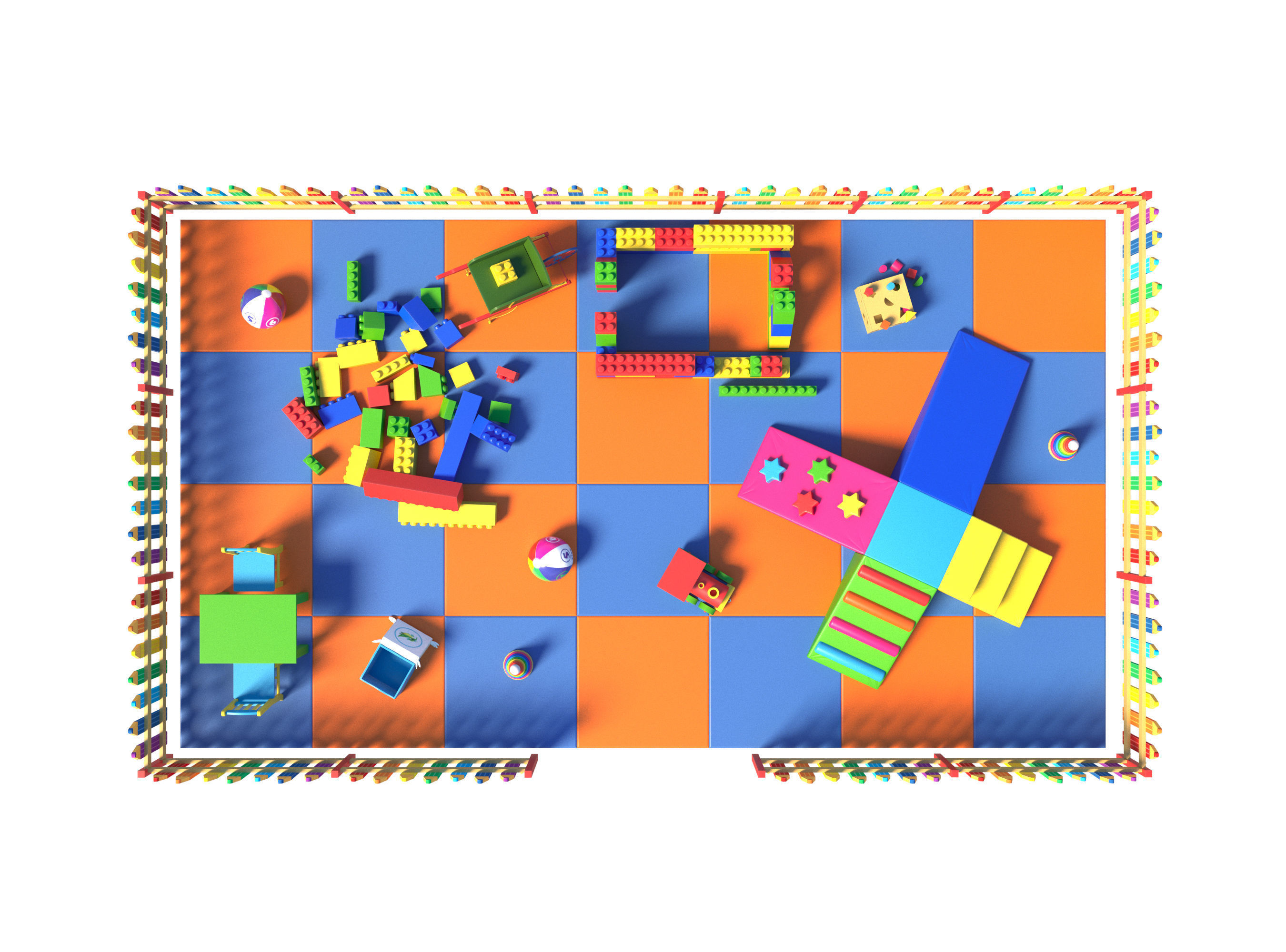 Childrens play area 2 3D model 3D model | CGTrader
