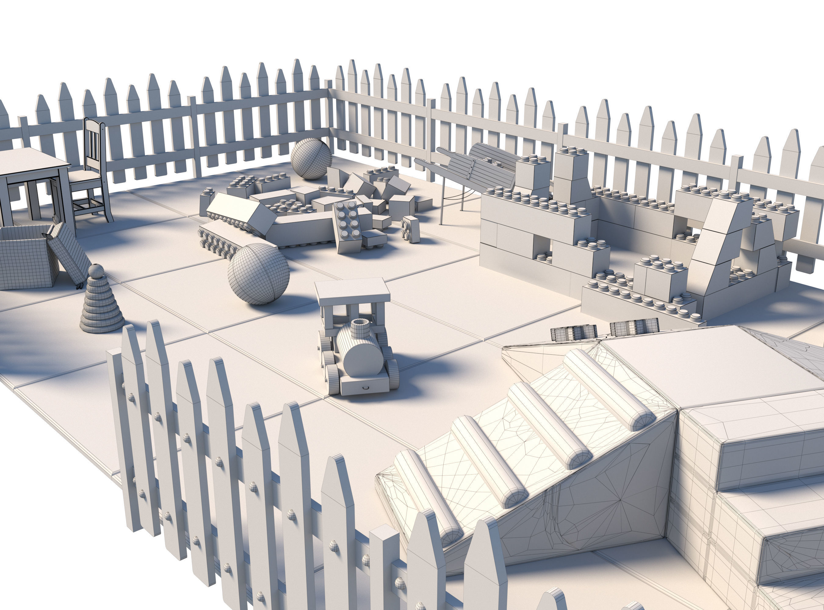 Childrens play area 2 3D model 3D model | CGTrader