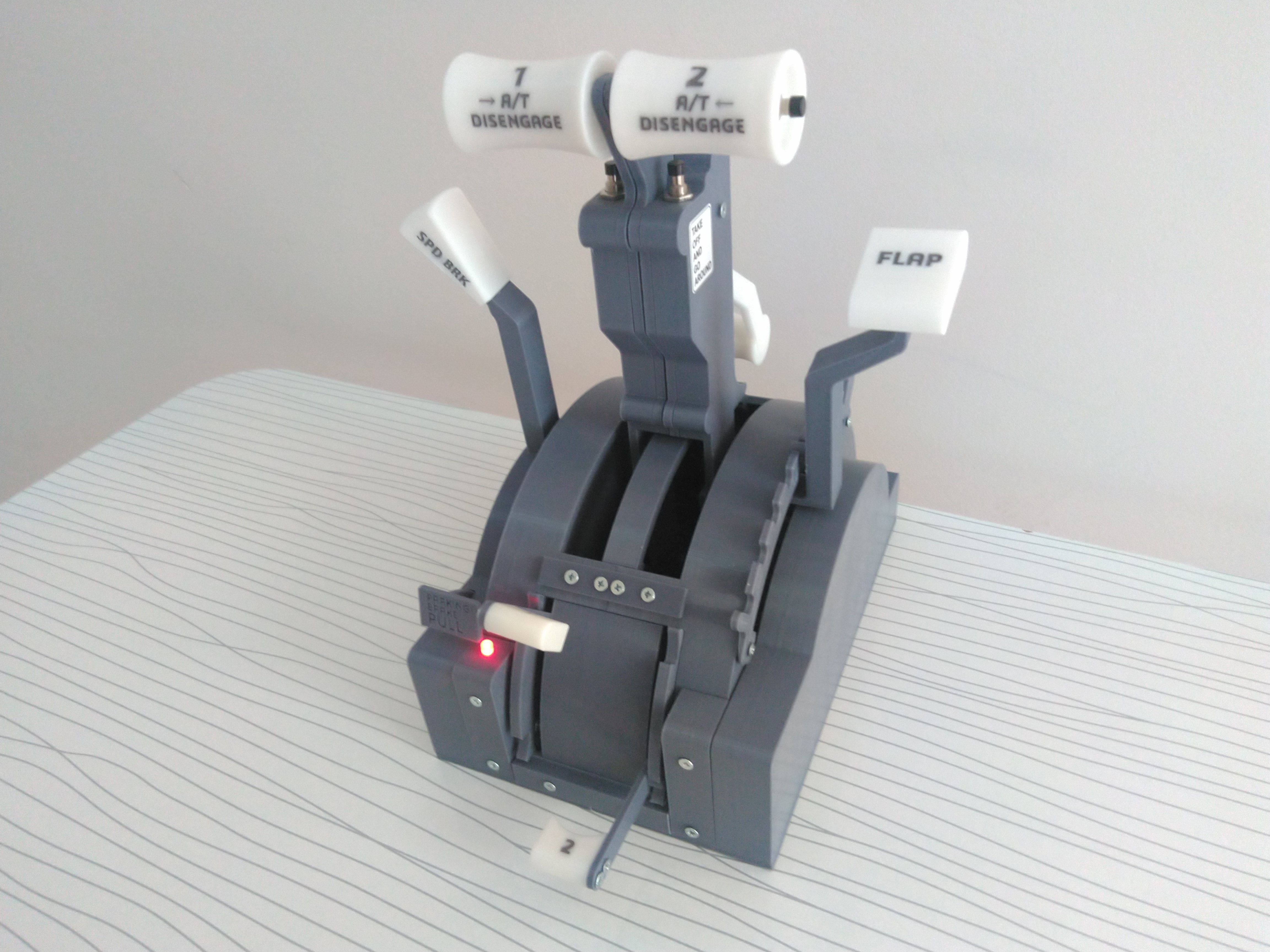 BOEING 737 THROTTLE QUADRANT 3D model 3D printable | CGTrader