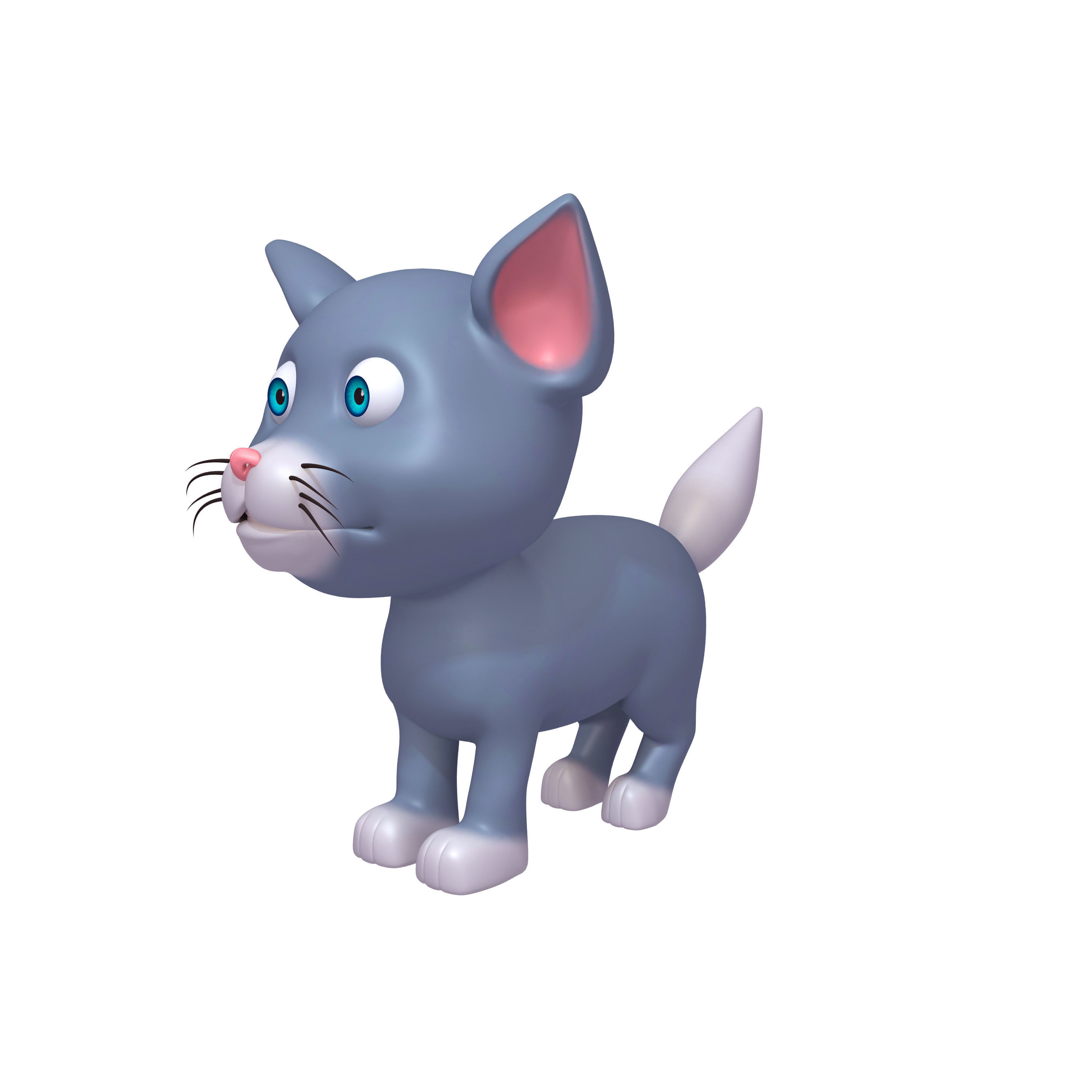 Cat Cartoon 3D model | CGTrader