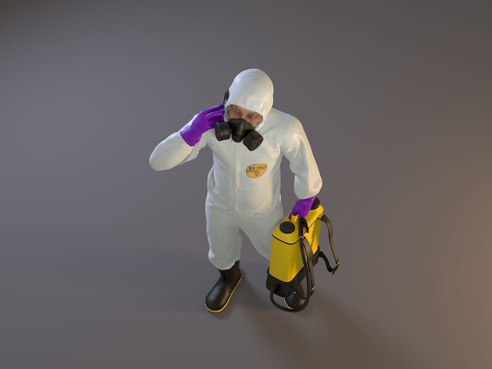 3D model Biohazard Suit Male ACC 2130 007 VR / AR / low-poly | CGTrader