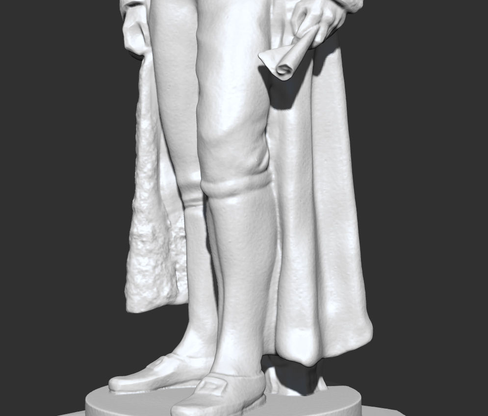 Thomas Jefferson statue 3D model 3D printable | CGTrader