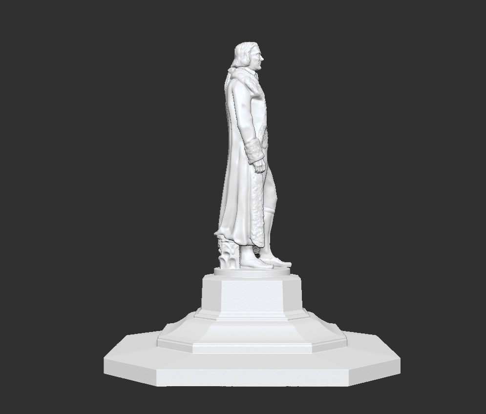 Thomas Jefferson statue 3D model 3D printable | CGTrader