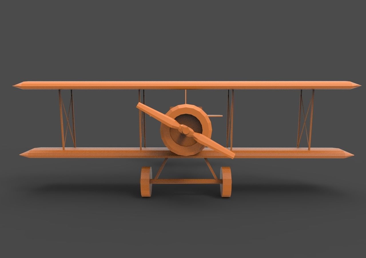 Biplane2 3D model 3D printable | CGTrader