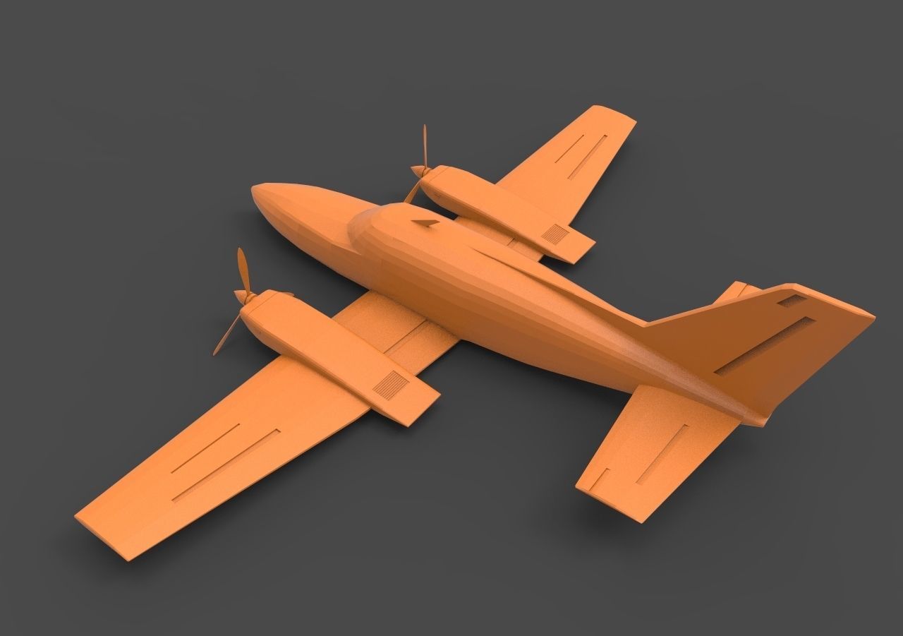 Cessna 402 3D model 3D printable | CGTrader