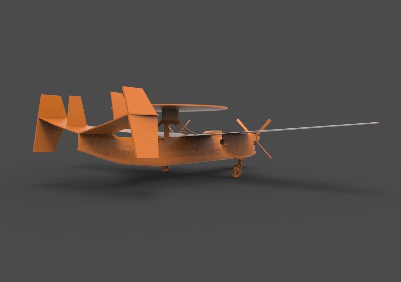 E-2 Hawkeye 3D model 3D printable | CGTrader