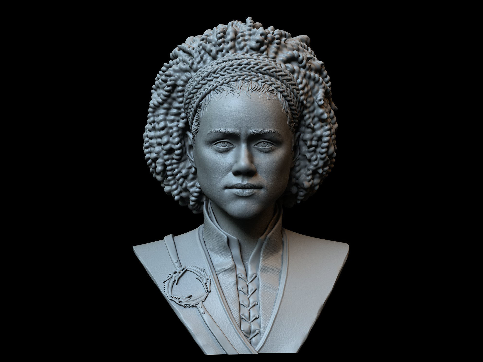 Missandei from Game of Thrones Nathalie Emmanuel 3D model 3D printable ...