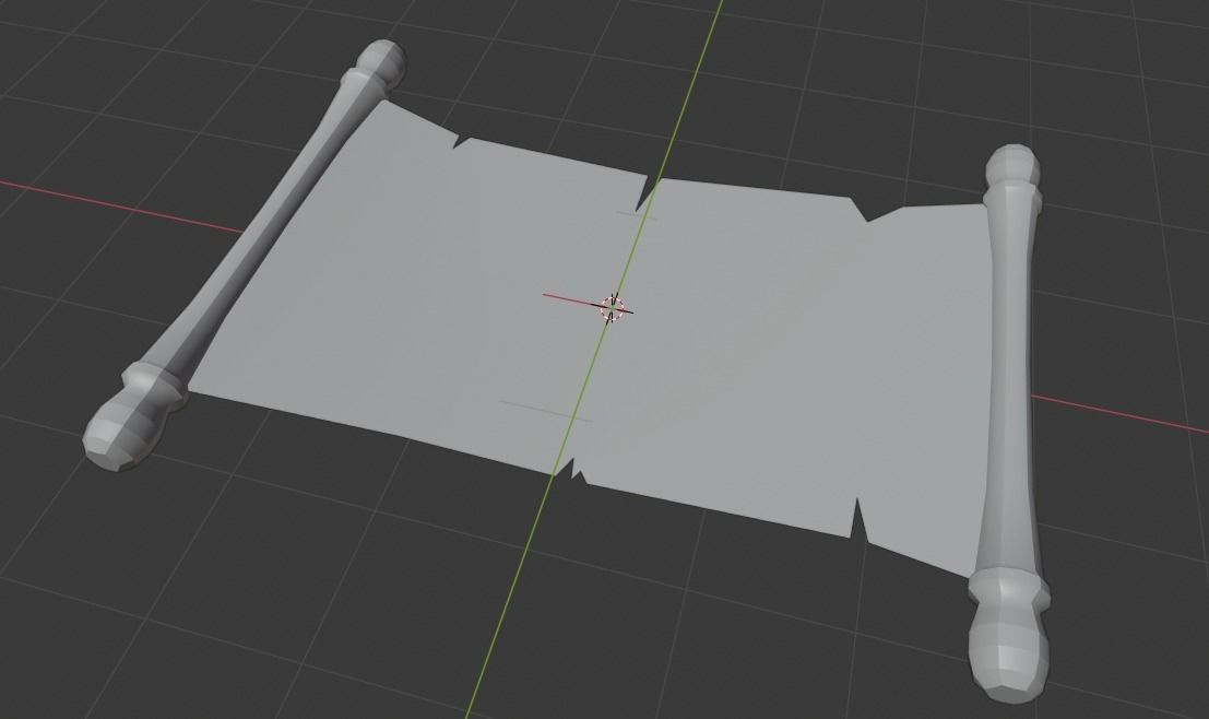 3D model Old Scroll VR / AR / low-poly | CGTrader