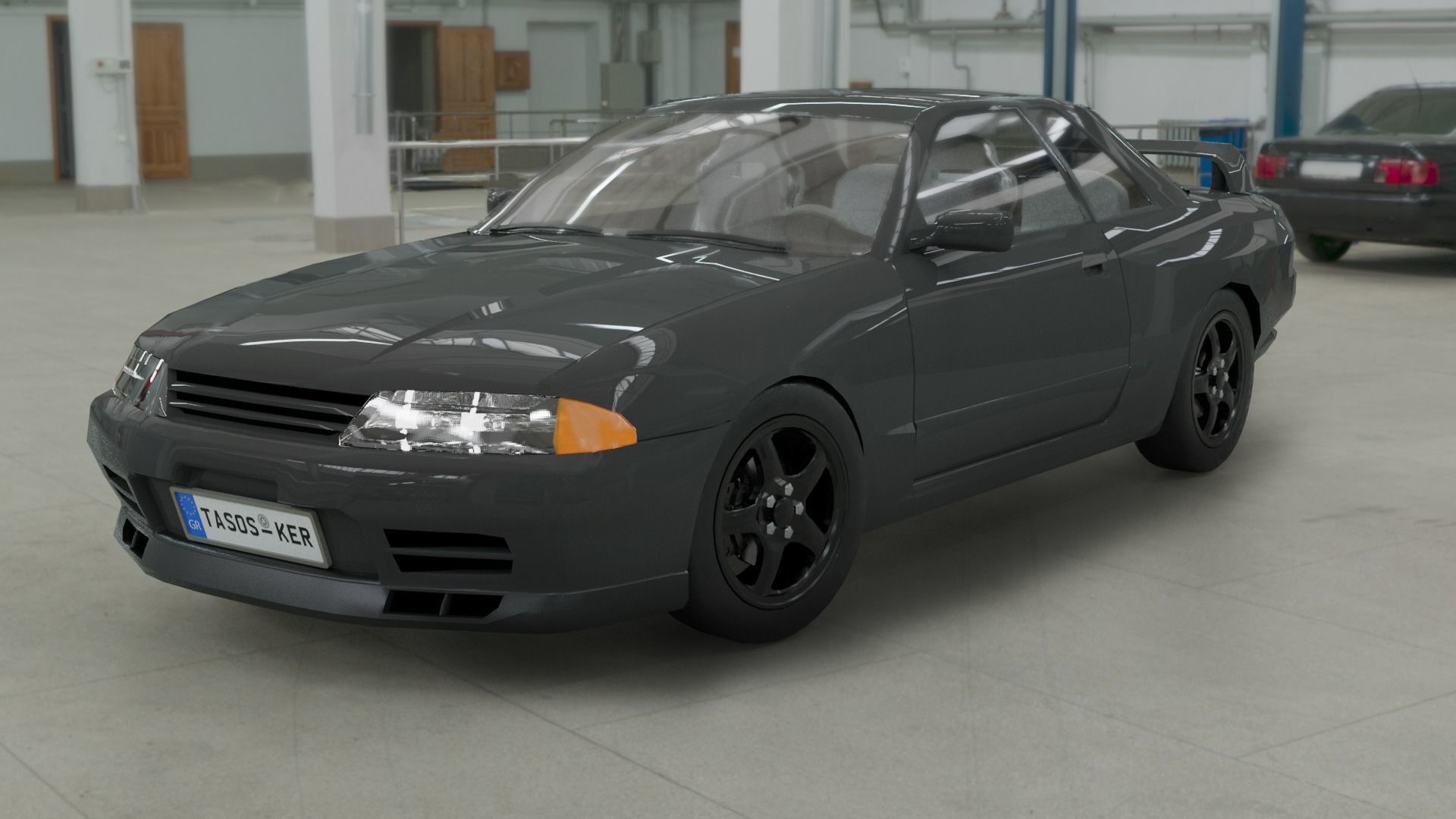 3D model Nissan Skyline GTR R32 Interior Game Ready VR / AR / low-poly ...