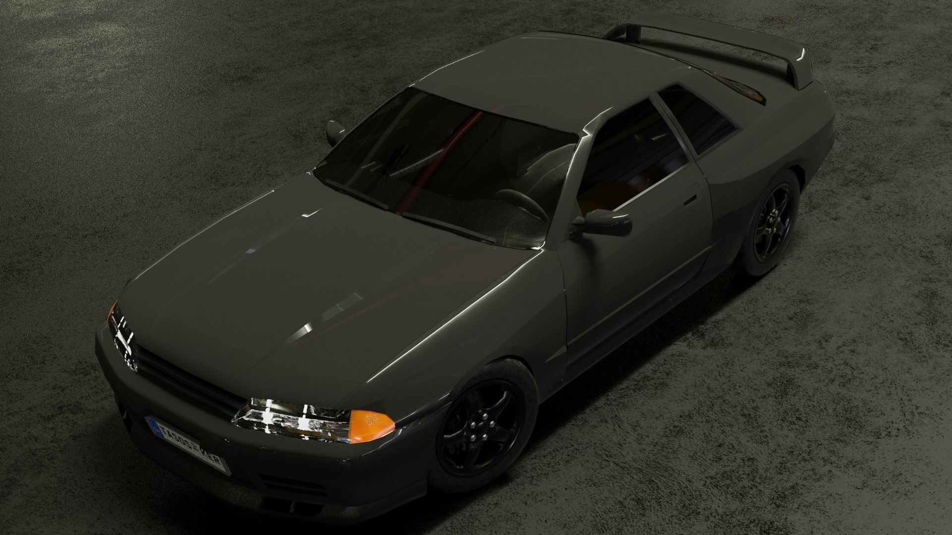 3D model Nissan Skyline GTR R32 Interior Game Ready VR / AR / low-poly ...
