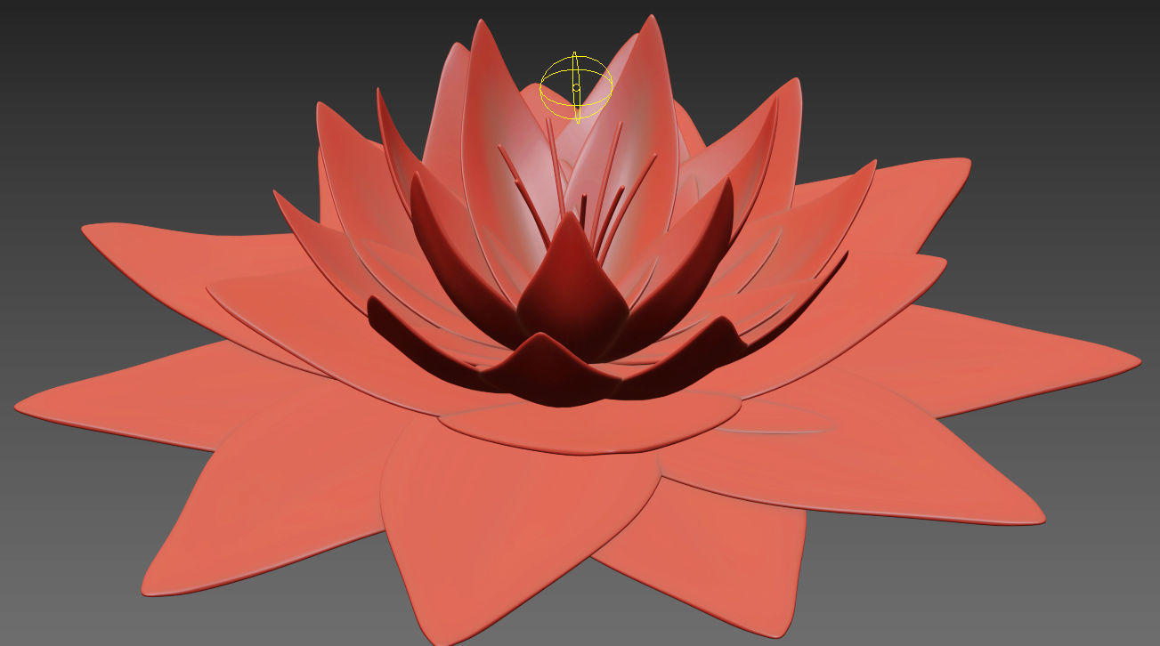 3D model Fantasy Glowing Lotus Low Poly VR / AR / low-poly | CGTrader