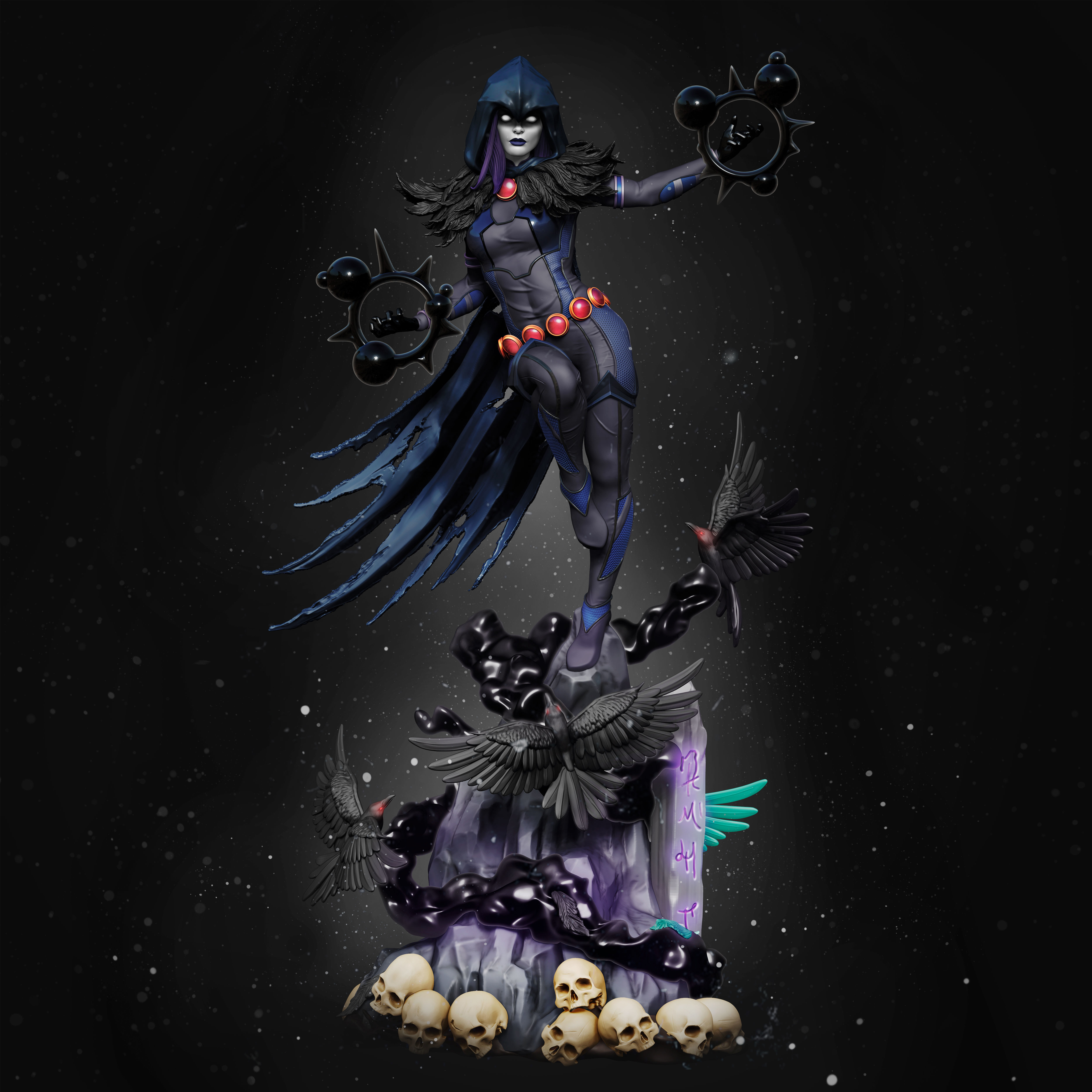 Raven DC Comics 3D model 3D printable | CGTrader
