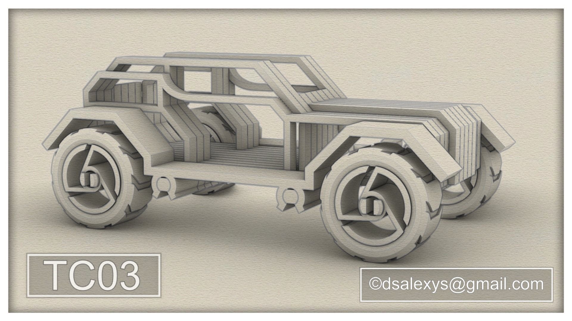 3d Printed Toy Car Kit 3D model | CGTrader