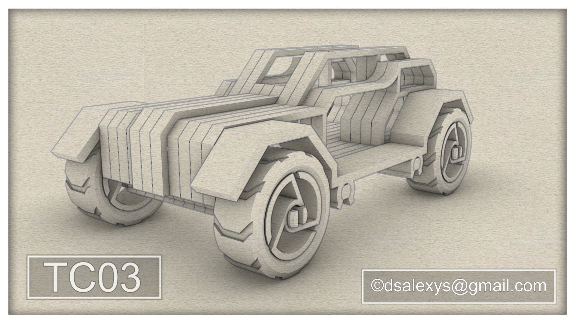 3d Printed Toy Car Kit 3D model | CGTrader