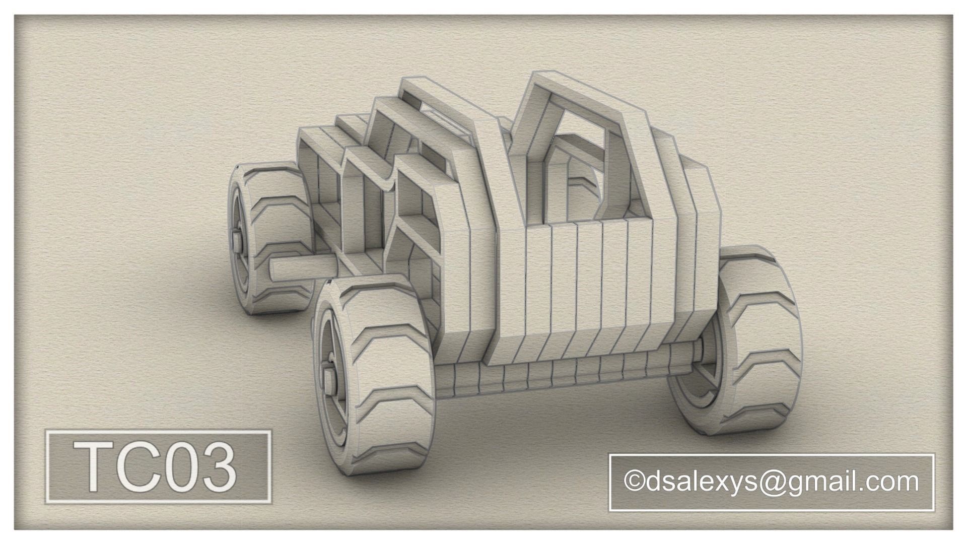 3d Printed Toy Car Kit 3D model | CGTrader