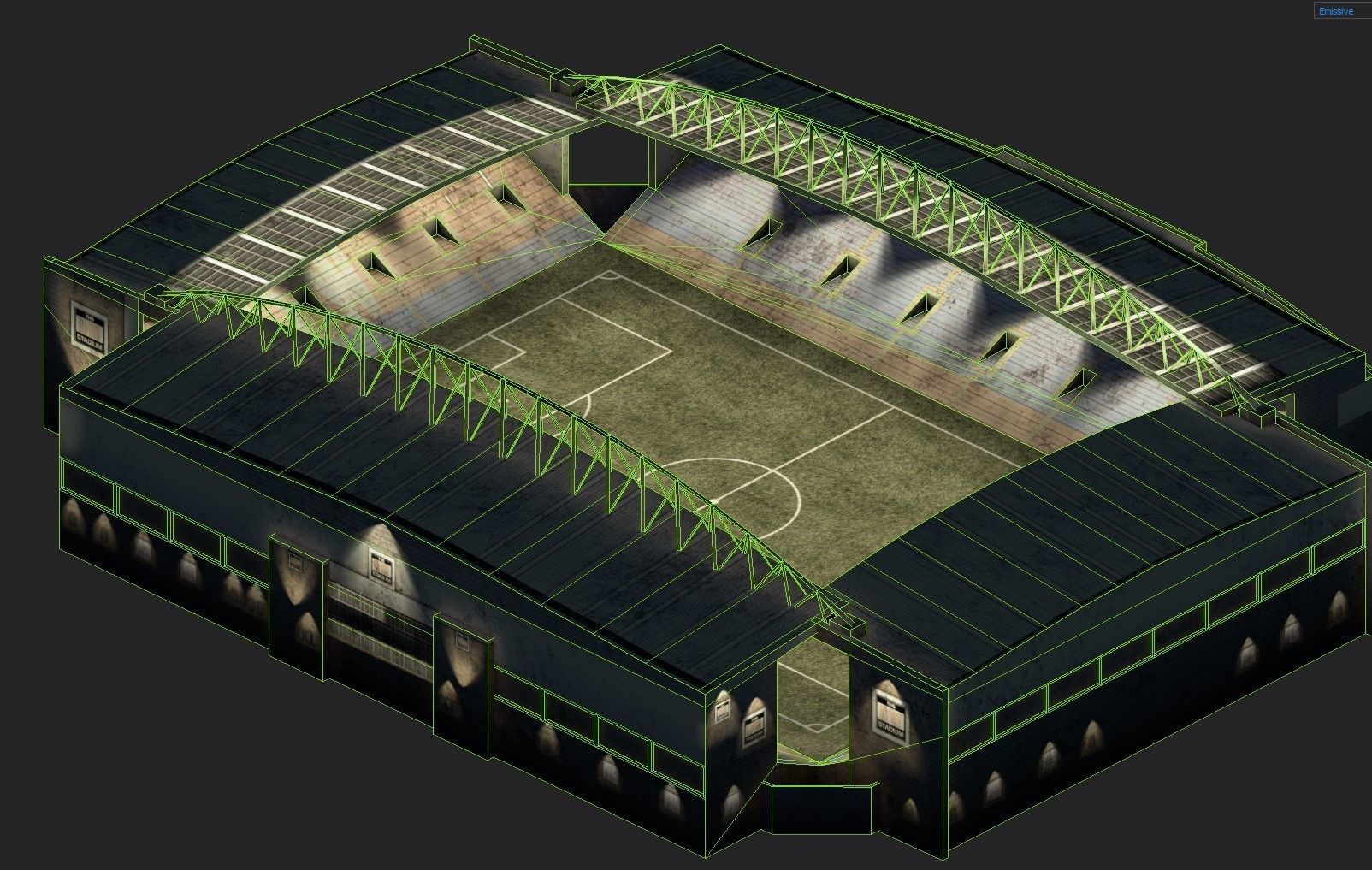 3D model DW Stadium VR / AR / low-poly | CGTrader