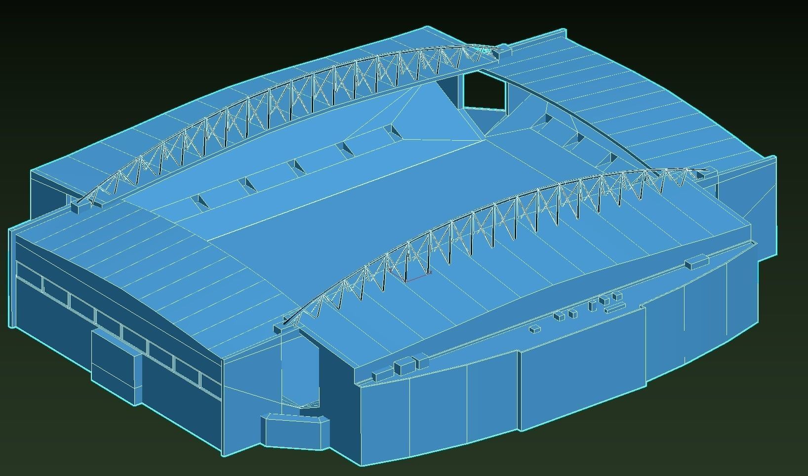 3D model DW Stadium VR / AR / low-poly | CGTrader