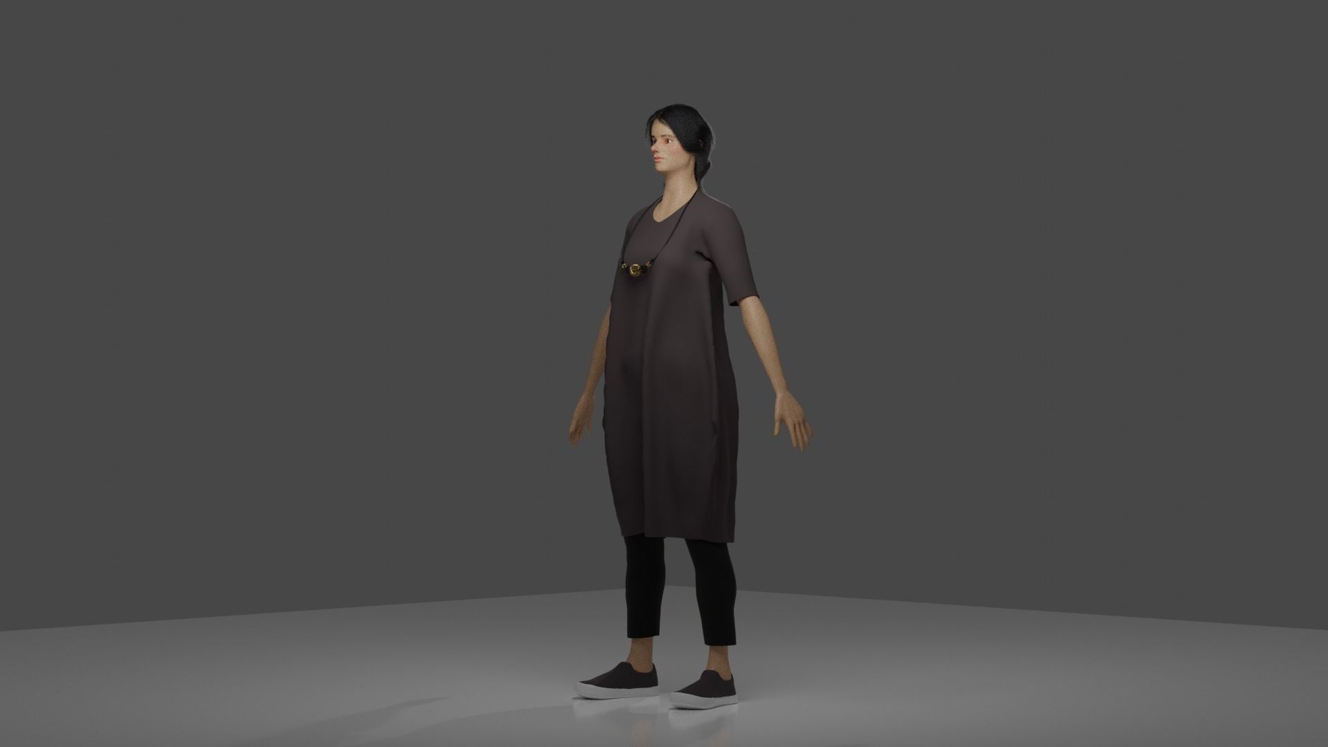 Digital Human Female 001 free 3D model | CGTrader