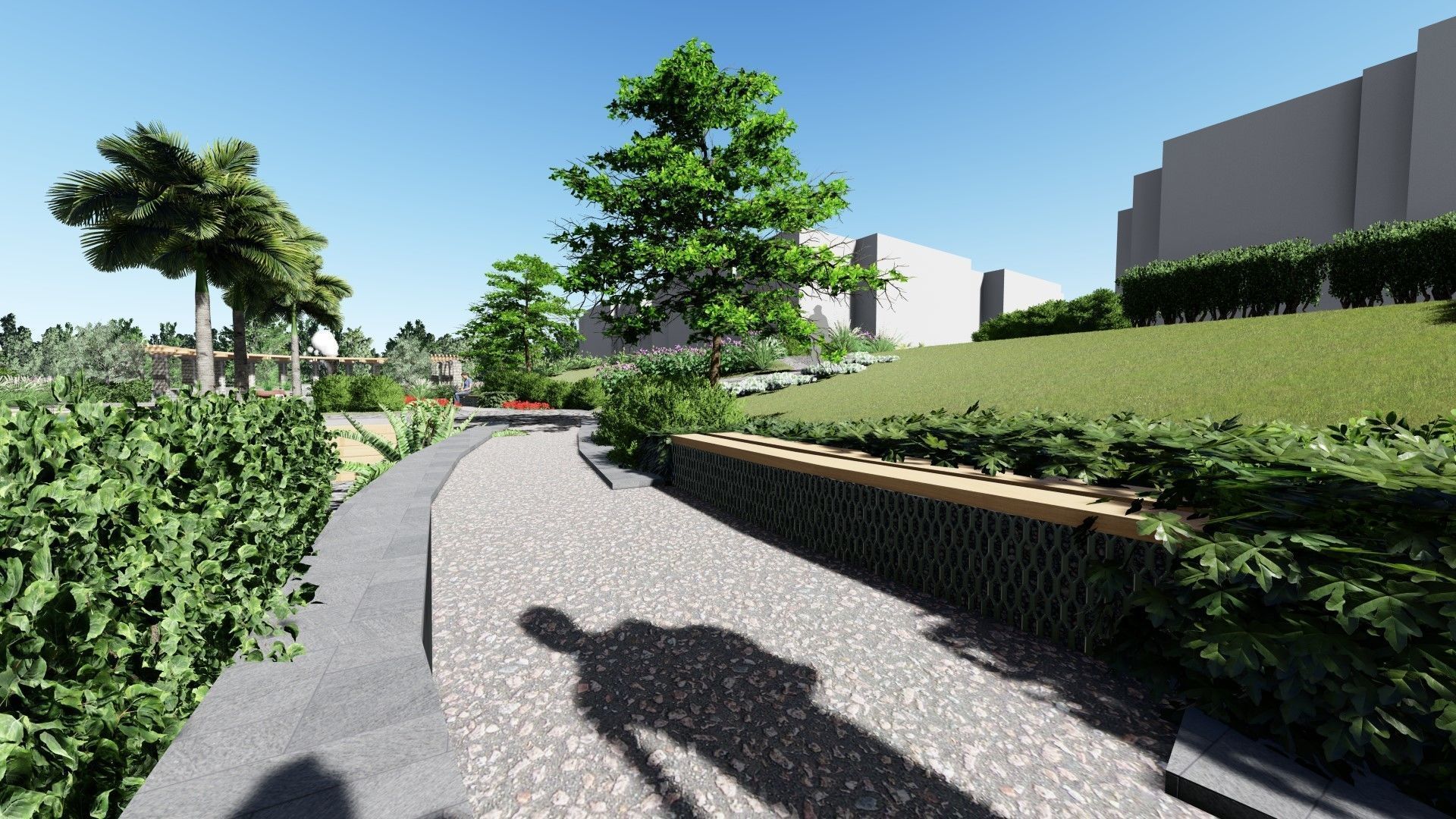 Revit Park Design 3D model animated | CGTrader