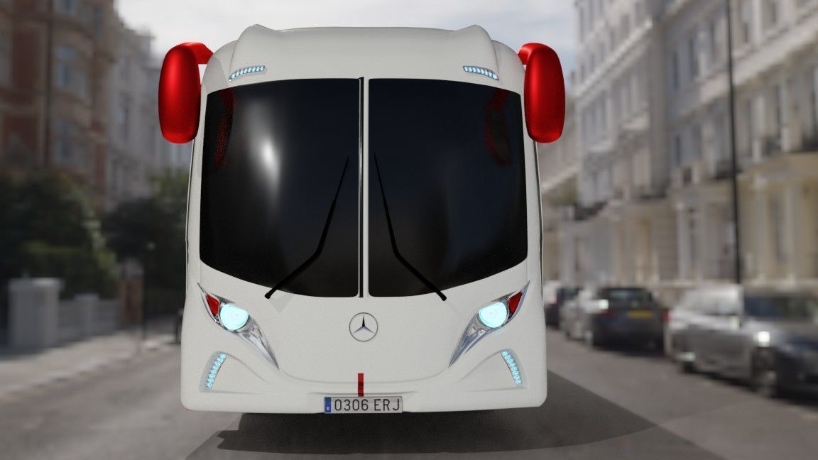 Eurolines Bus Coach DiiNBUS Blender Native 3D model | CGTrader