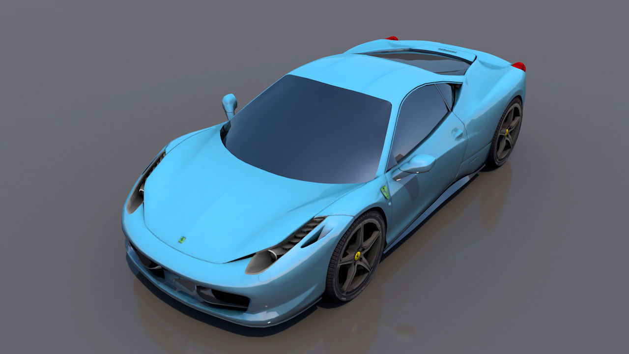 racing 3D model game-ready Ferrari 458 Italia | CGTrader