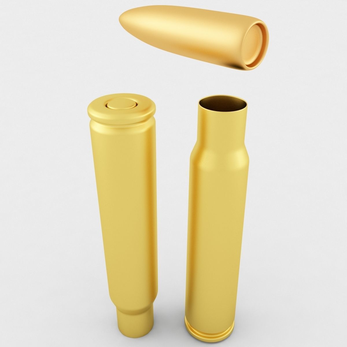 7 92x57mm Mauser Cartridge Bullet 3D model | CGTrader