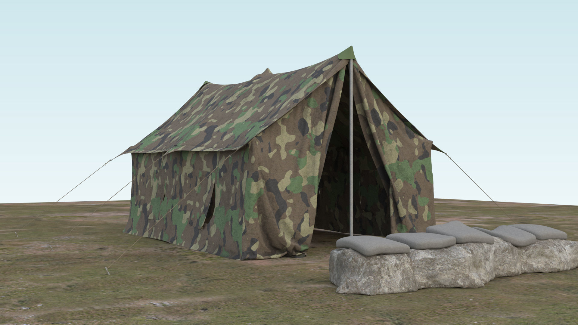 3D Military Tent | CGTrader