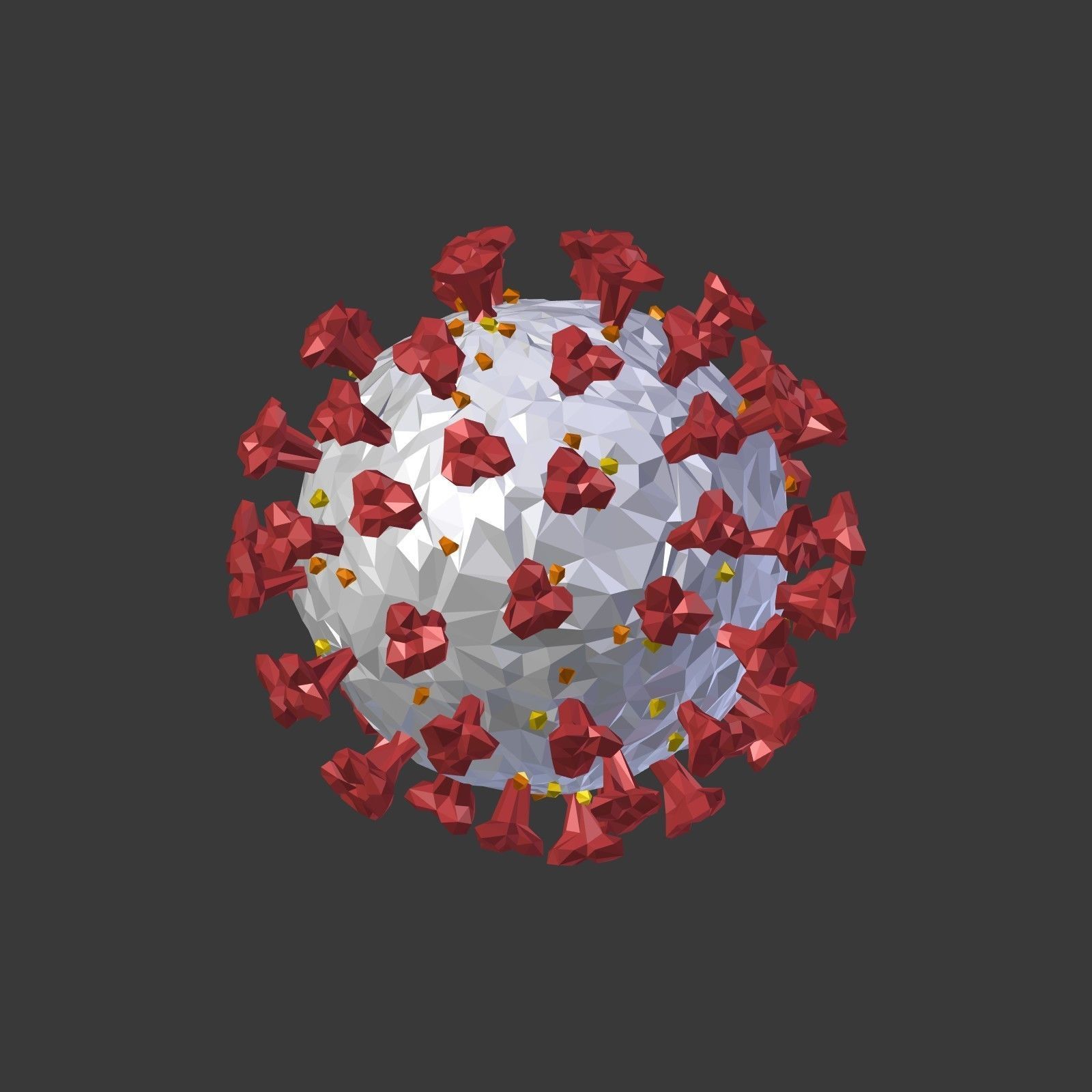 3D model Mega Pack Viruses and Cells - Origami Style Collection VR / AR ...