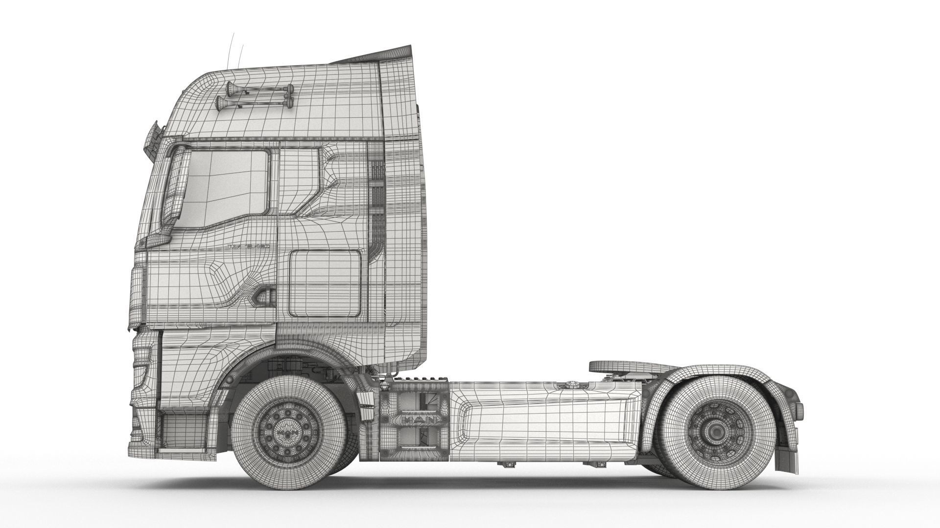 Man TGX 2020 with interior 3D model | CGTrader