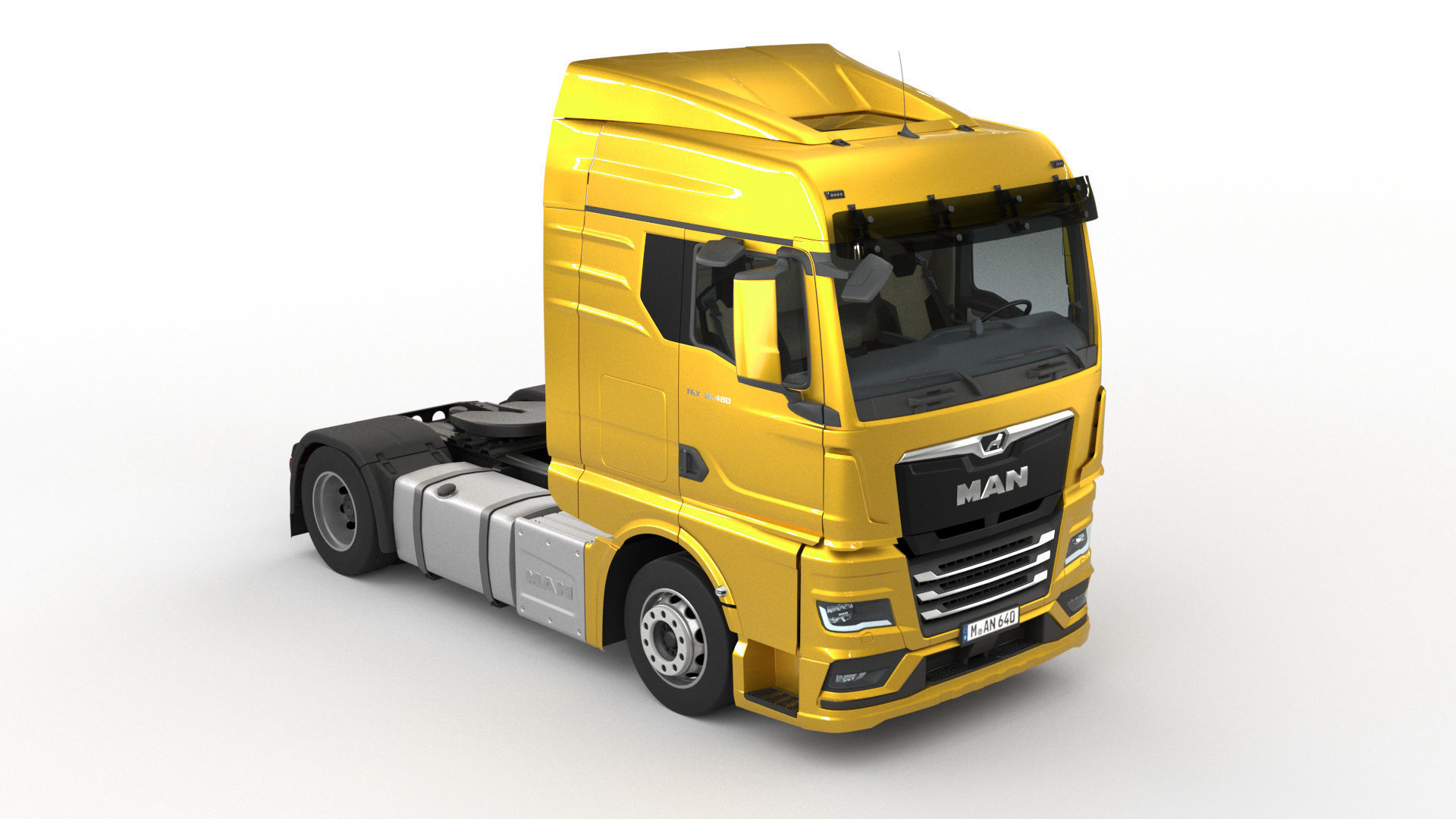 Man TGX 2020 with interior 3D model | CGTrader