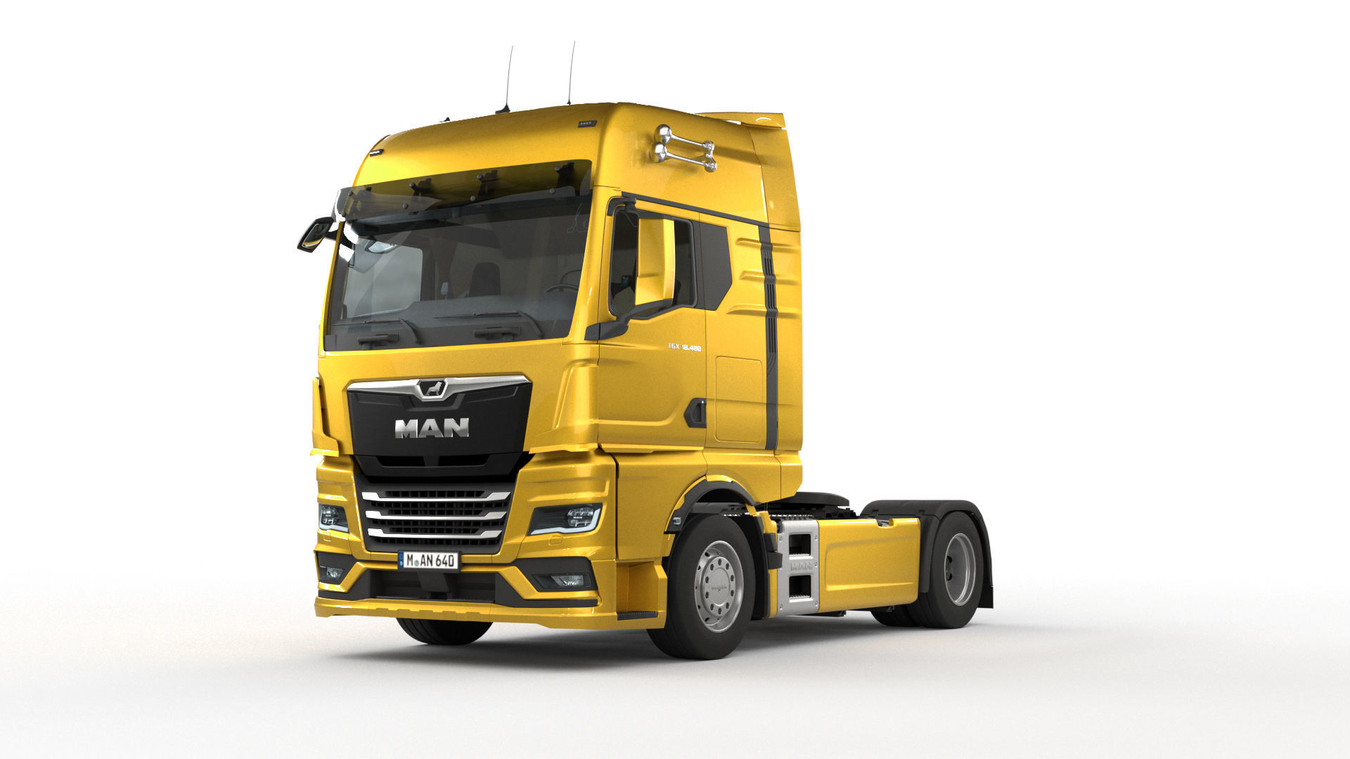 Man TGX 2020 with interior 3D model | CGTrader