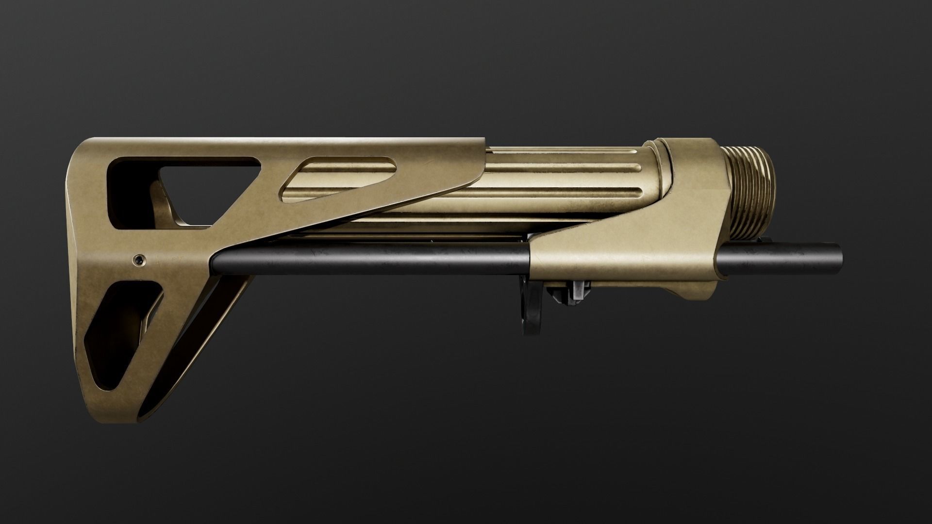 3D model Maxim Defense CQB7 AR15 Collapsible Buttstock VR / AR / low ...