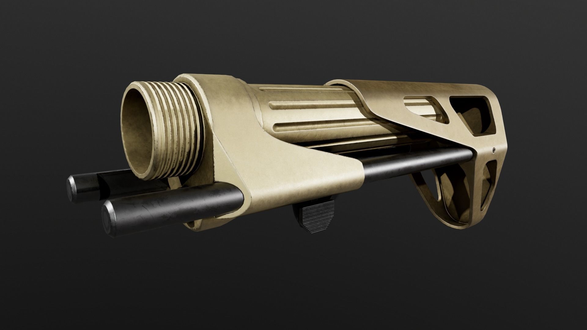 3D model Maxim Defense CQB7 AR15 Collapsible Buttstock VR / AR / low ...