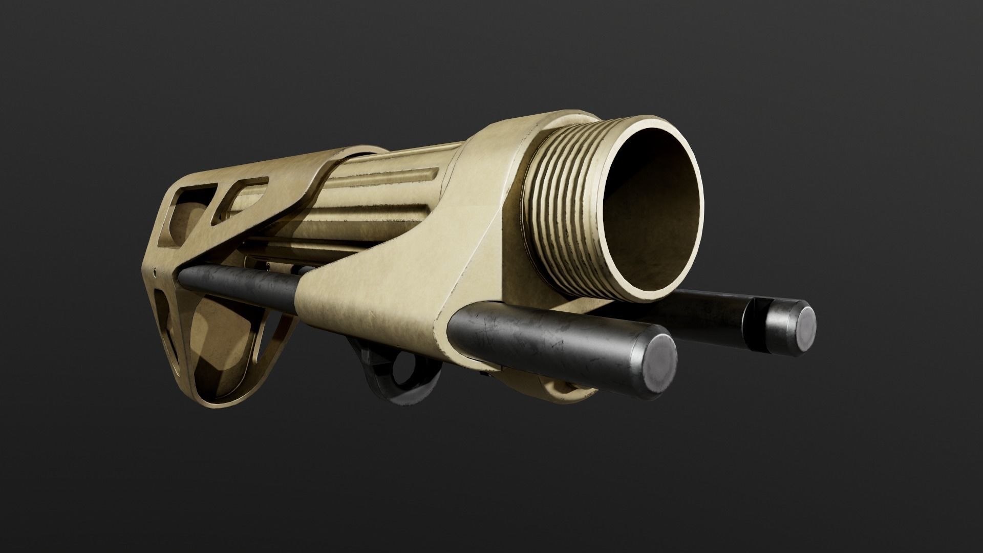 3D model Maxim Defense CQB7 AR15 Collapsible Buttstock VR / AR / low ...