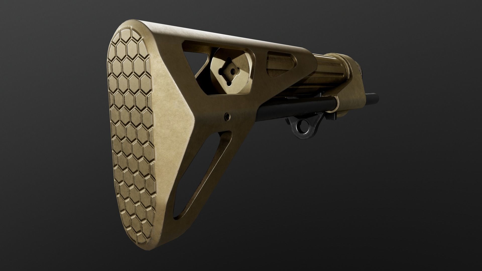 3D model Maxim Defense CQB7 AR15 Collapsible Buttstock VR / AR / low ...