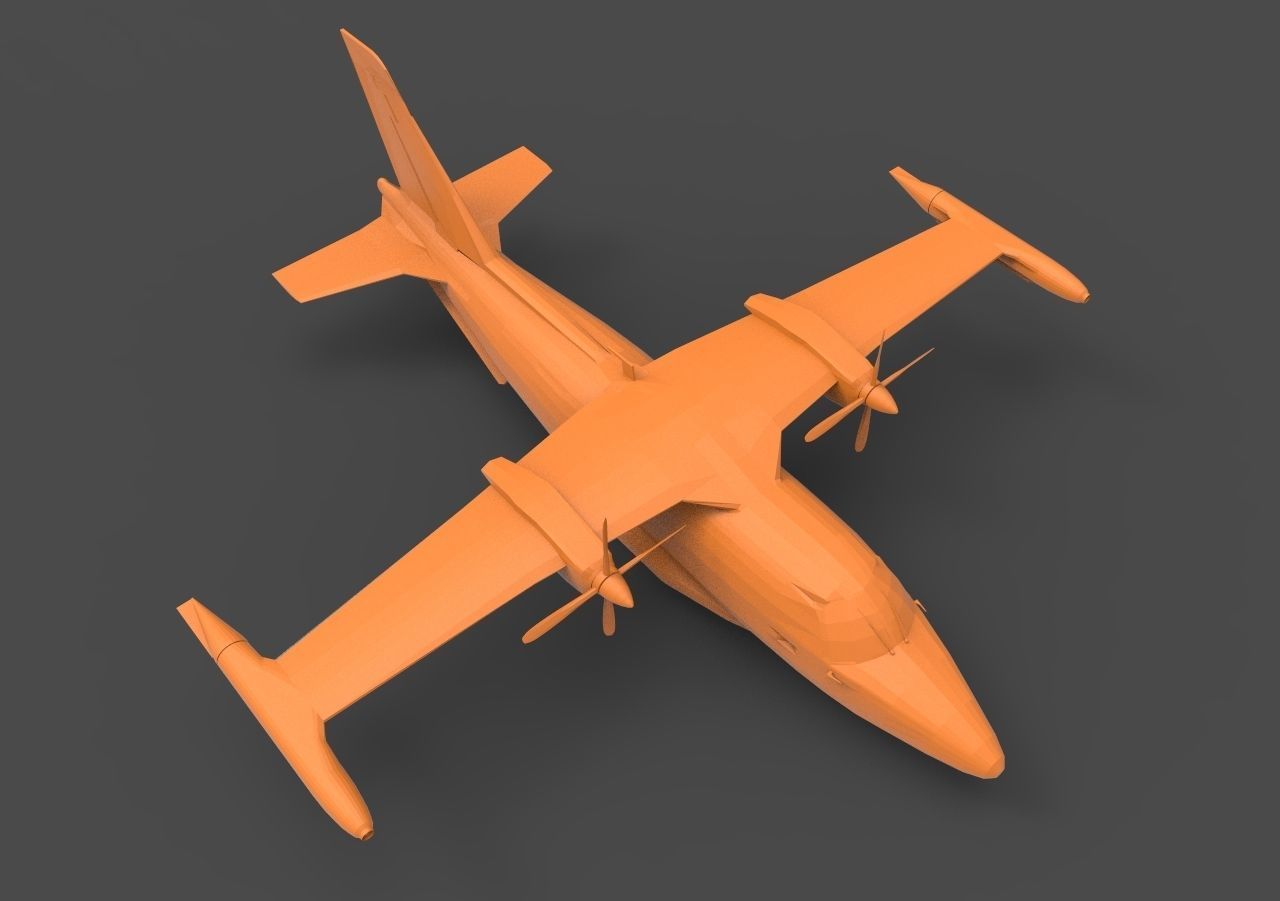 Mitsubishi MU-2 3D model 3D printable | CGTrader