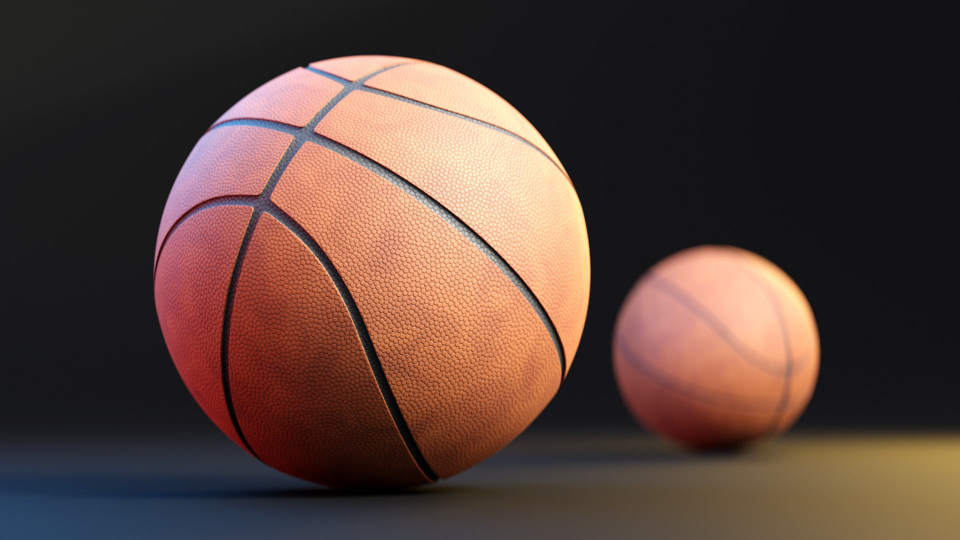 PBR basketball with 4k texture maps 3D model | CGTrader