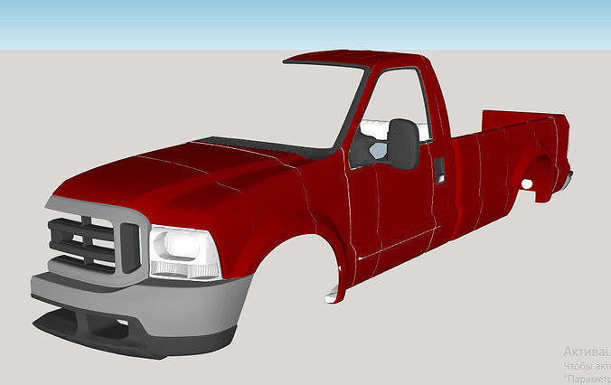 Ford F 350 SuperDuty 1999 Body 3D model 3D printable | CGTrader