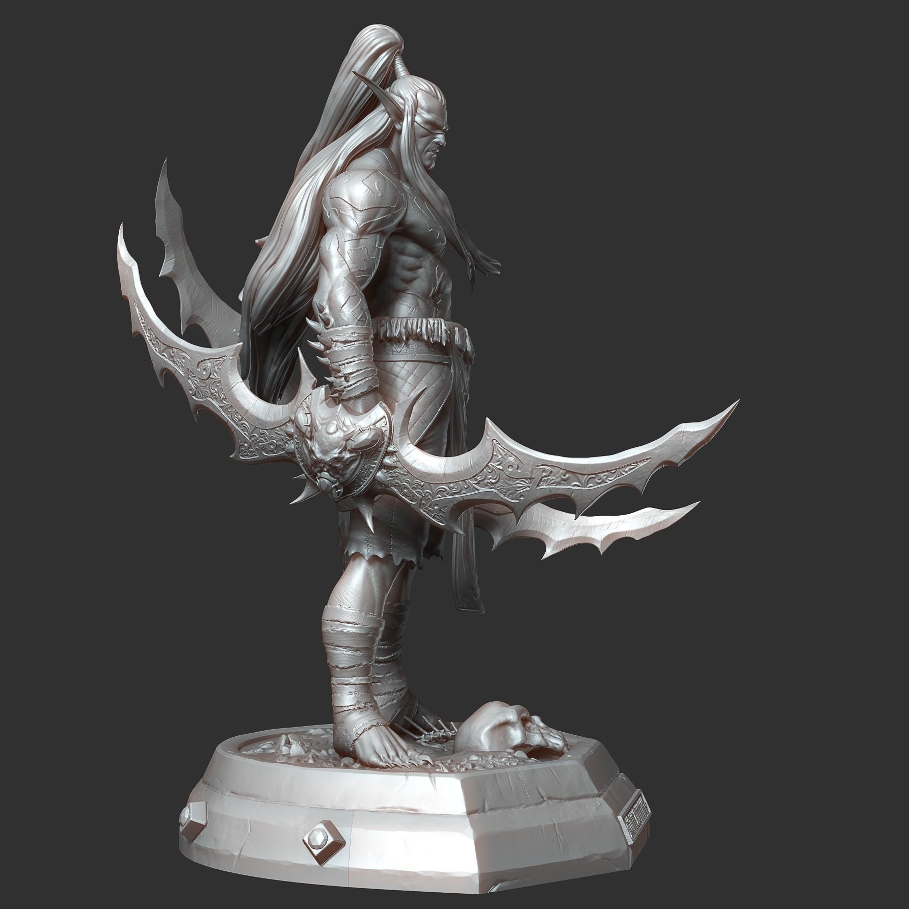 Illidan Stormrage Fan Art 3D model 3D printable | CGTrader