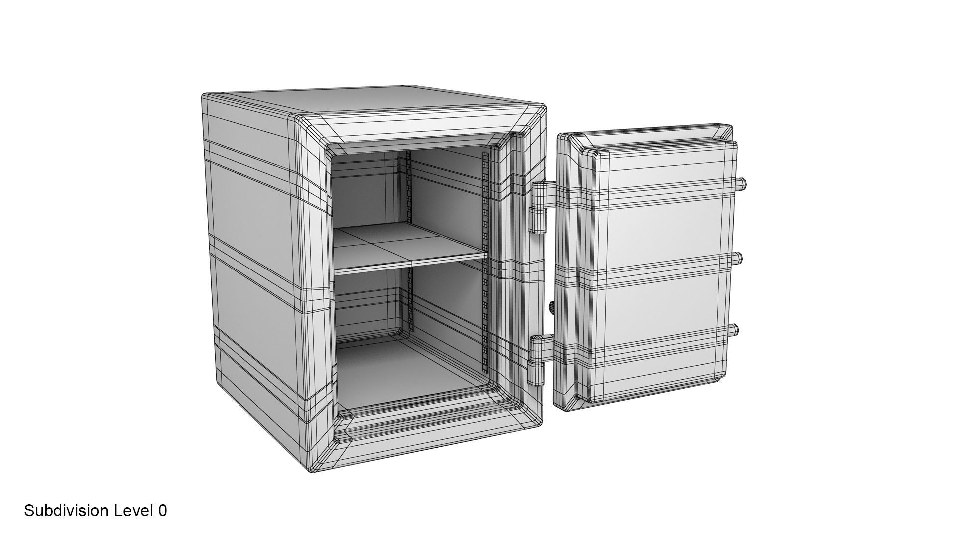 Steel safe 3D model | CGTrader