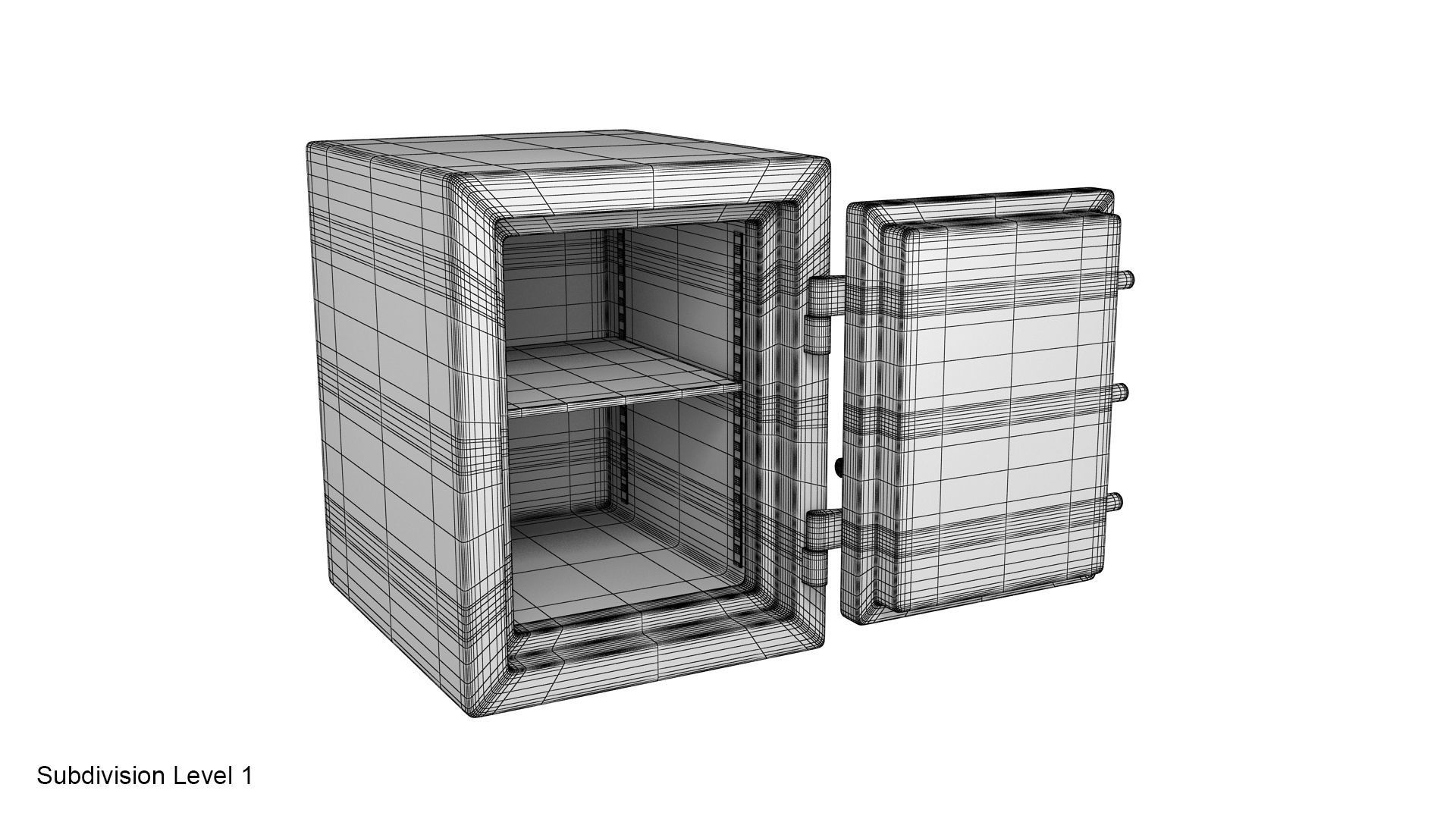 Steel safe 3D model | CGTrader