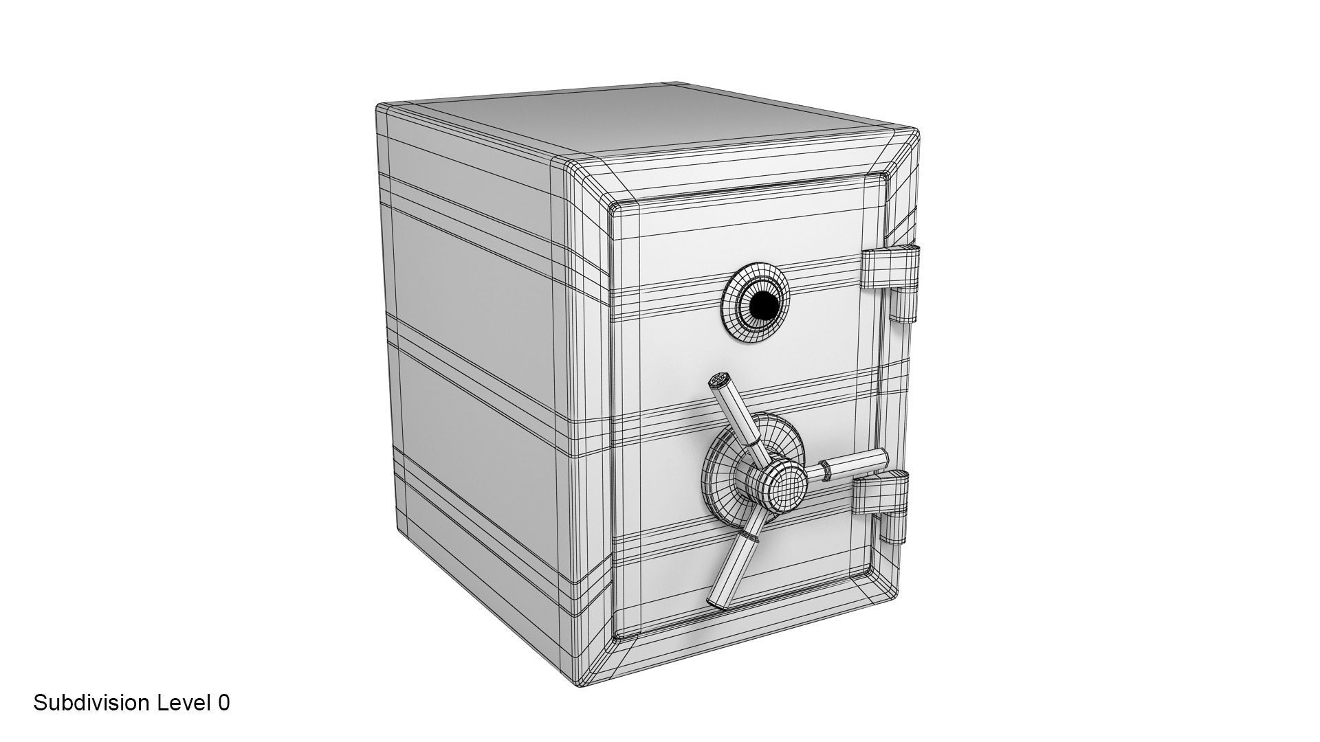 Steel safe 3D model | CGTrader