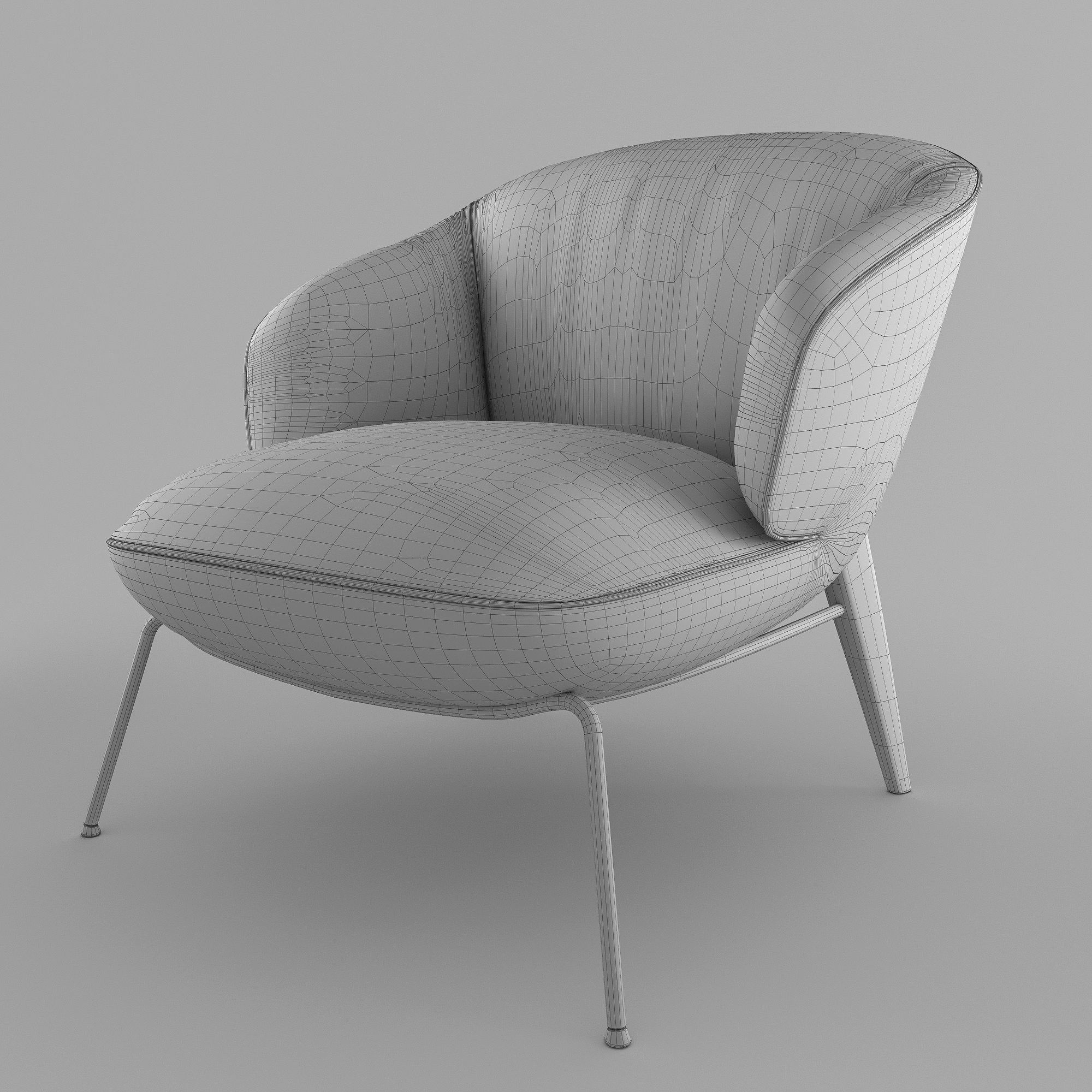 3D model Penelope armchair Natuzzi VR / AR / low-poly | CGTrader