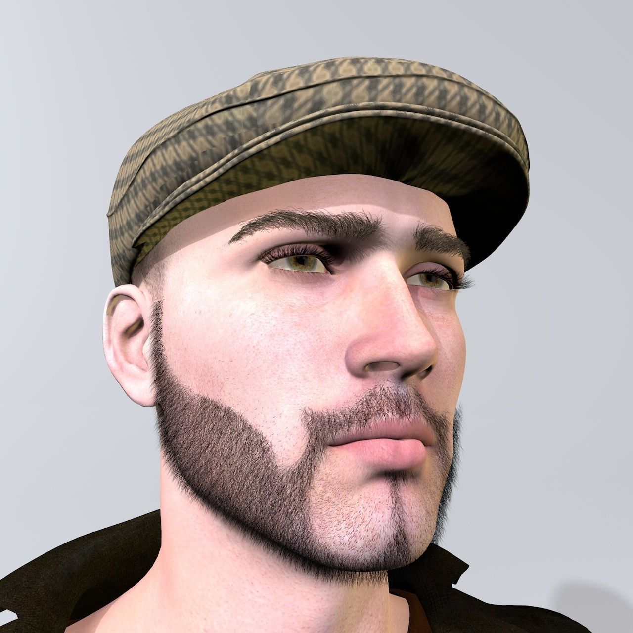 3D model English Tweed Flat Cap Package VR / AR / low-poly | CGTrader