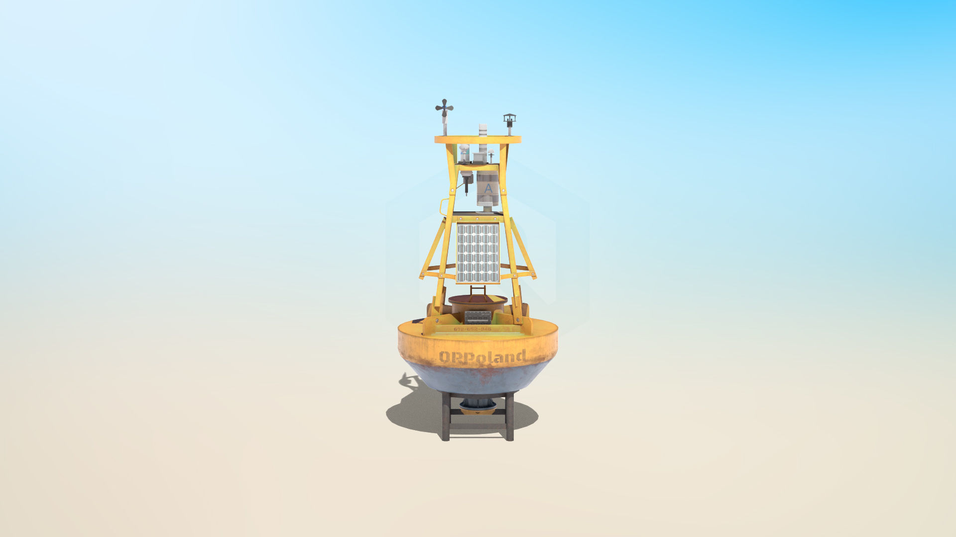 3D Model Collection 6 High-quality PBR Ocean Buoys VR / AR / low-poly ...