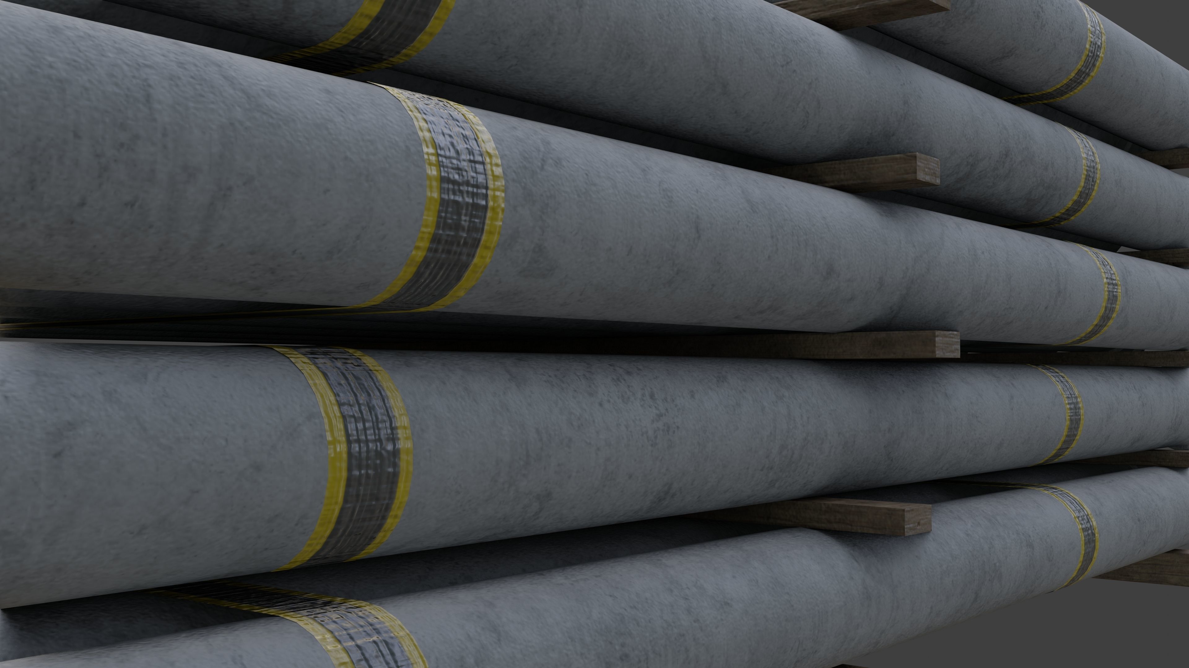 3D model Construction Concrete Tubes VR / AR / low-poly | CGTrader