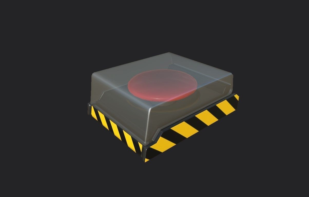 3D model Clean Red button PBR VR / AR / low-poly | CGTrader